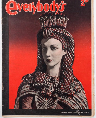 VIVIEN LEIGH Caesar and Cleopatra RARE Everybody's movie magazine 1940's UK film | eBay