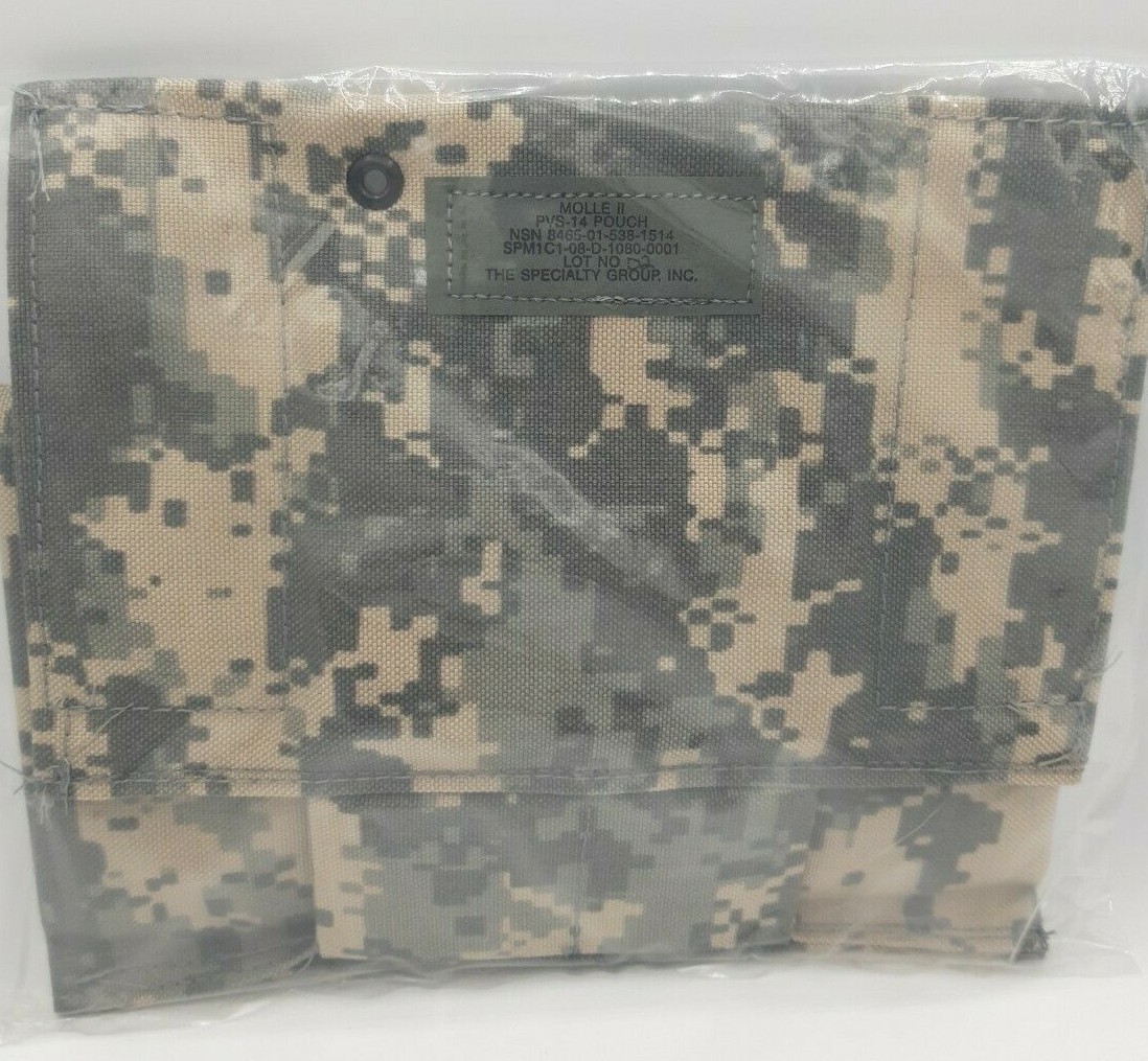 Military PVS-14 Utility Pouch ACU Digital Camo Molle II Airsoft ...