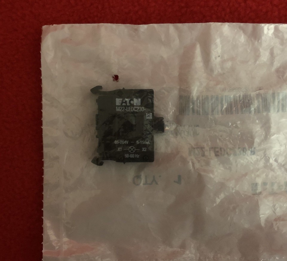 Eaton LED Panel Mount Indicator Red IP20 M22-LEDC230-R | eBay