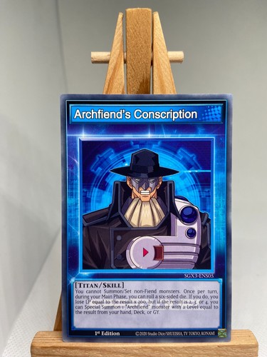 Archfiend's Conscription - 1st Edition SGX3-ENS05 - NM - YuGiOh | eBay