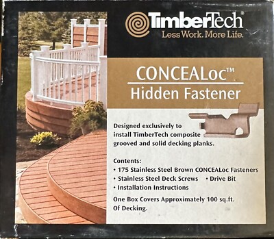 TimberTech Concealoc Hidden Fasteners ONLY 175 Pcs Open Box NO SCREWS ...