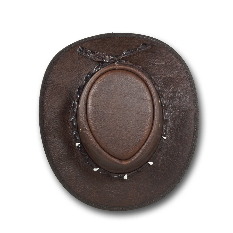 Barmah Hats Squashy Bison Outback Crocodile Leather Hat - 1033 | eBay