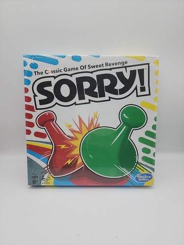 Sorry! Hasbro Gaming NEW/Sealed 2020 Board Game Multi Player 6+ Family ...