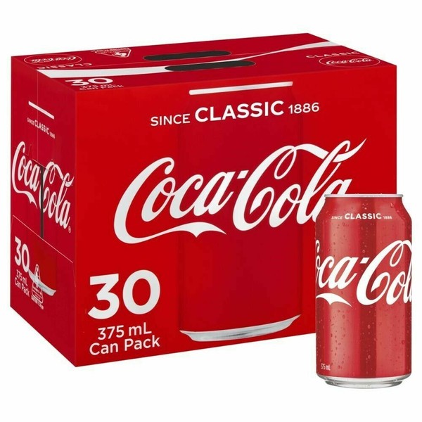 Coca-Cola Classic Coke Multipack Cans 375ml 30 Pack for sale online | eBay