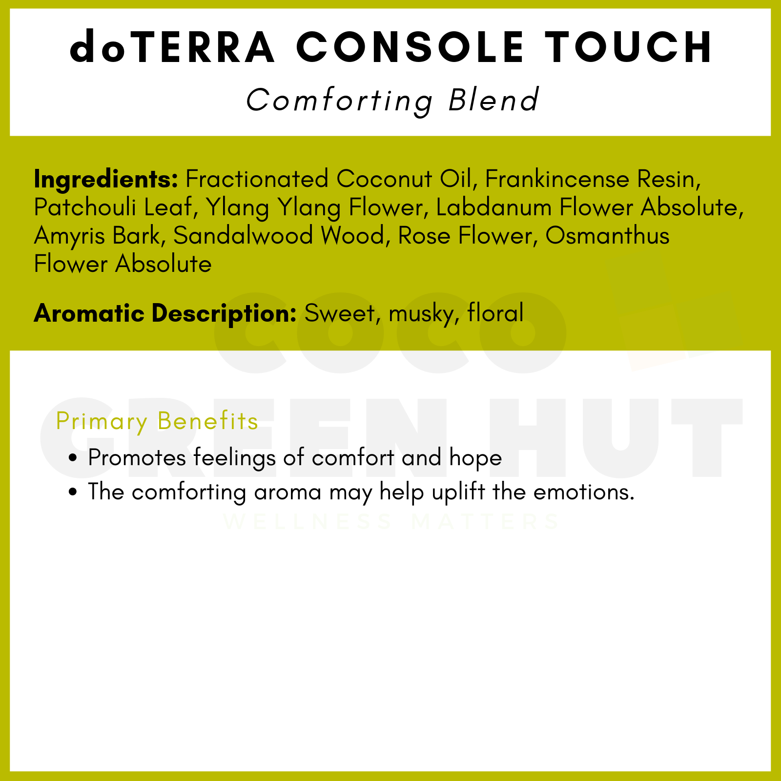 doTERRA CONSOLE TOUCH 10mL COMFORTING BLEND Roll-On Essential Oil ...