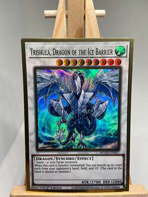 Trishula, Dragon Of The Ice Barrier - Premium Gold Rare 1st MGED-EN027 NM YuGiOh | eBay