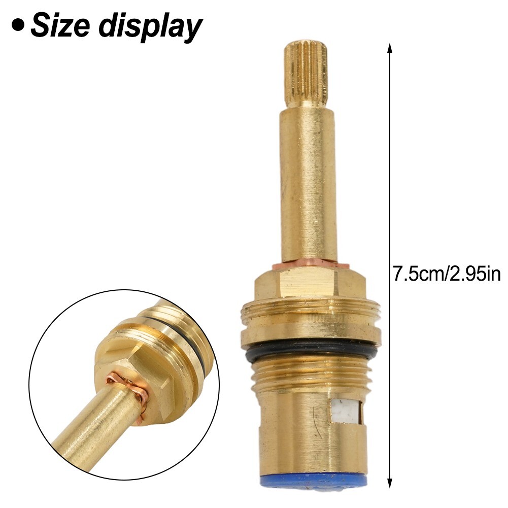 Tap Valve Cartridge Quarter Insert Connector Long Stem Shower Bath High ...