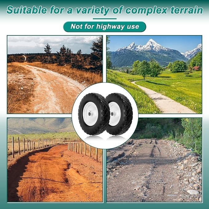 2Pack Tire &Wheels fits with Craftsman Hand Trucks Garden Carts ...