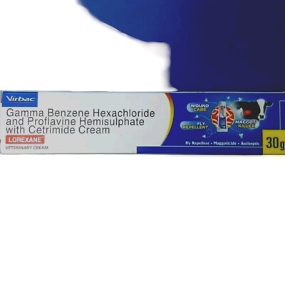 Lorexane Veterinary Cream/ Wound Care,Fly Relief,Maggot Kill,Anti ...