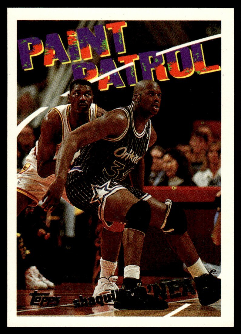 1994-95 Topps Paint Patrol #100 Shaquille O'Neal Orlando Magic | eBay