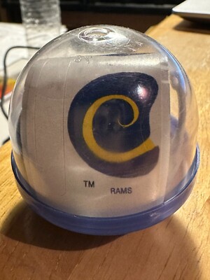 LOS ANGELES RAMS NFL MINI MICRO HELMET GUMBALL VENDING MACHINE VINTAGE ...