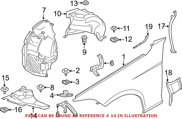 OEM BMW 3 F80 M3 Front Bumper Left Lip # 51718054281 for sale online | eBay