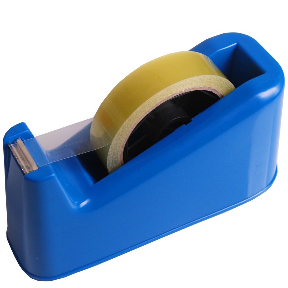 Large TAPE DISPENSER Desktop Heavy Duty Weighted Sellotape Holder Jumbo ...