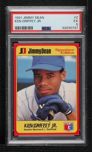 1991 Jimmy Dean Signature Edition Food Issue Ken Griffey Jr #2 PSA 5 ...