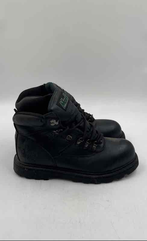 Mack Mens Black Leather Steel Toe Waterproof Ankle Work Boots Size 12 ...