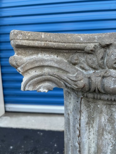 Cement Concrete Pillar Greek Roman column Pedestal capital base Plinth ...