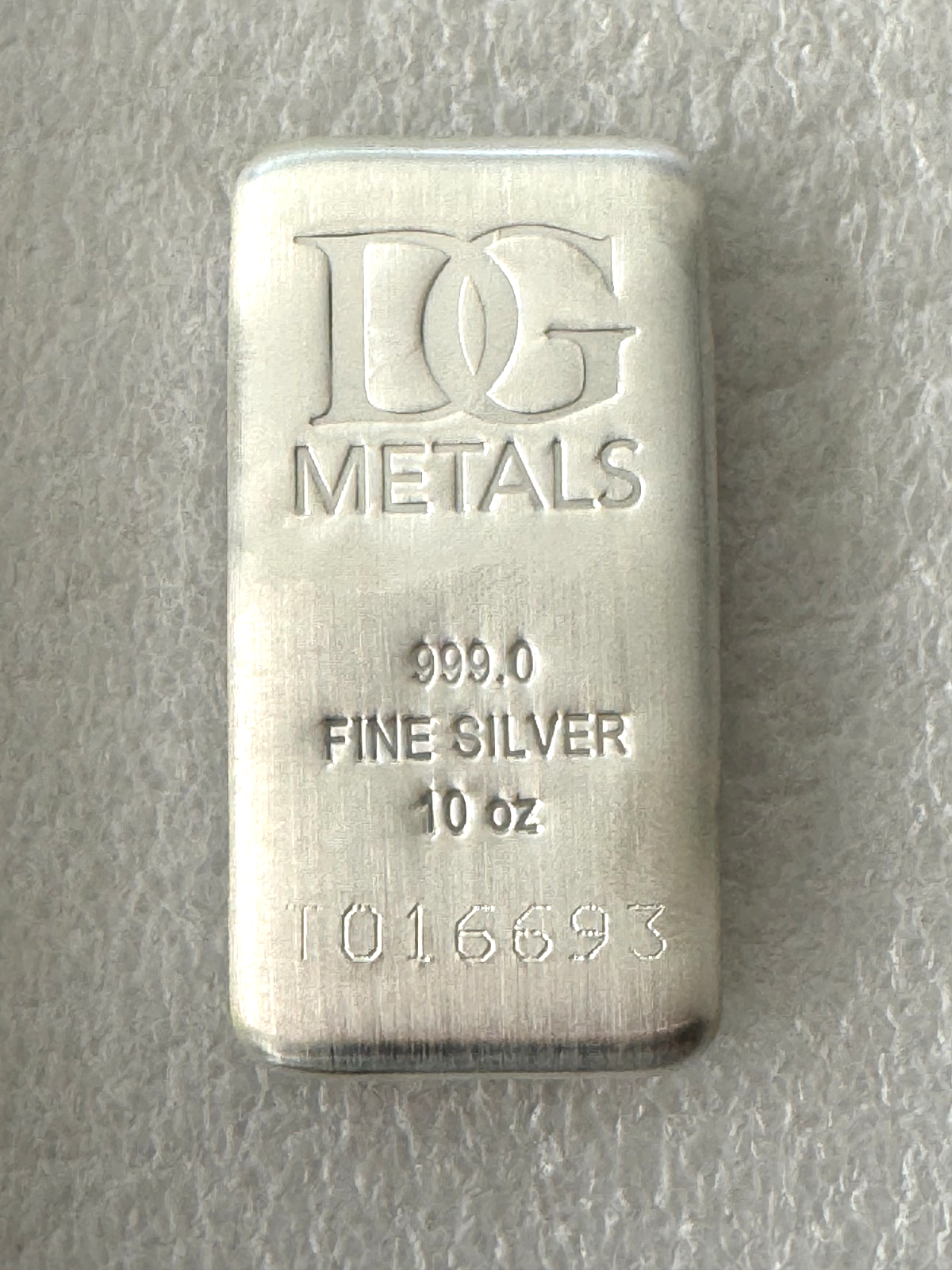 10 oz Dillon Gage 10oz .999 Fine Silver Bullion Bar | eBay
