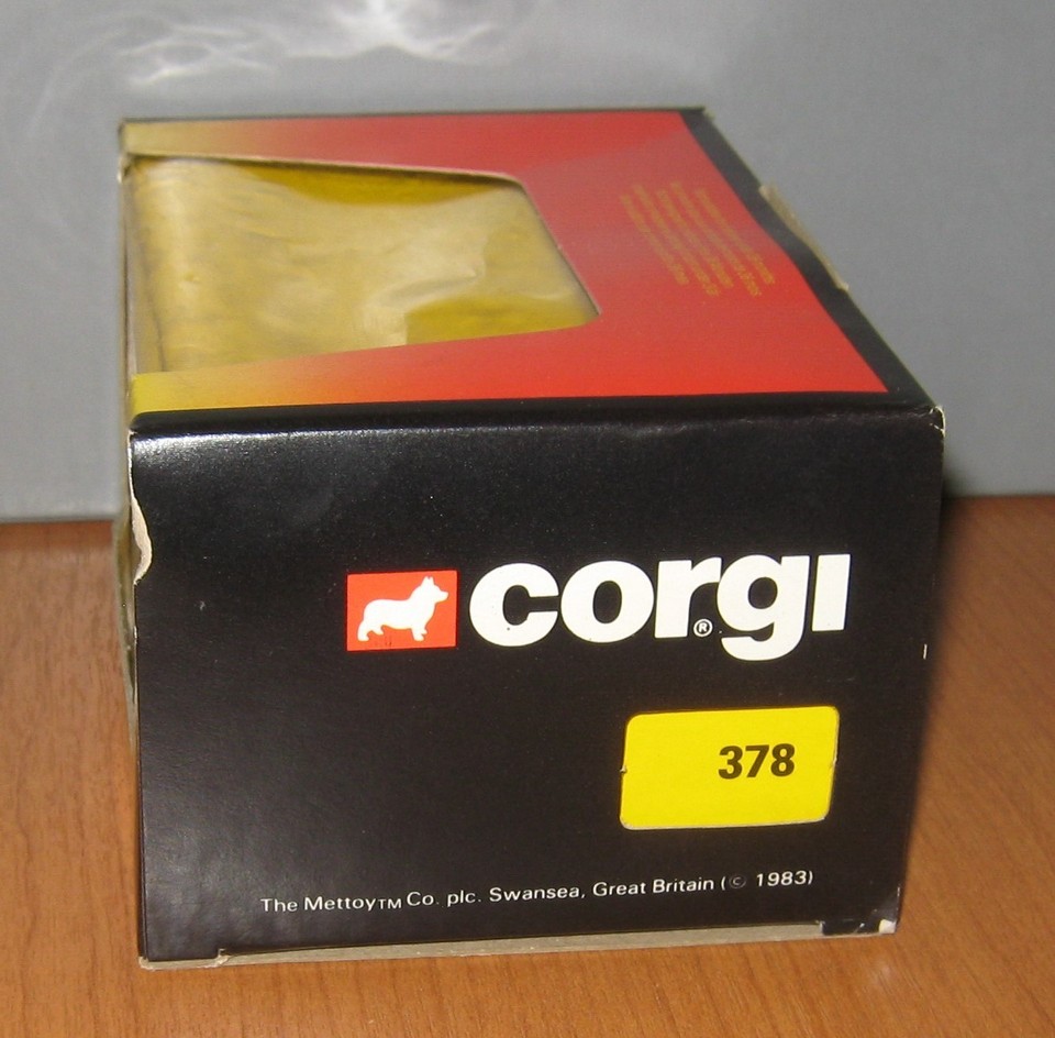 Corgi Toys 378 Ferrari 308 Black with Flip Up Headlights | eBay UK