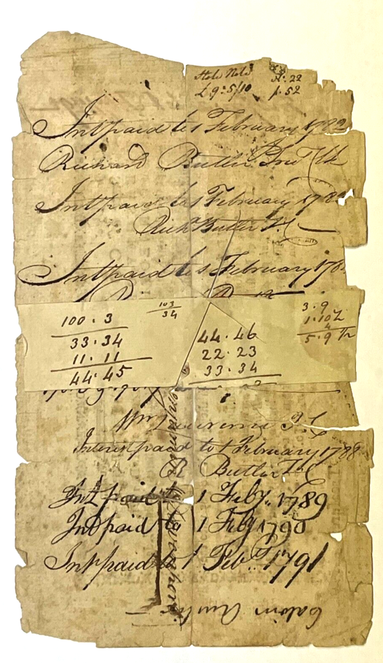 "Pinned" 1781 Revolutionary War Connecticut Currency Note - 9 Pounds 5 ...