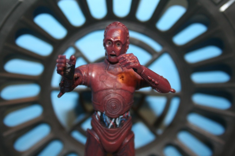 STAR WARS 2004 AOTC R3PO JANS SPIJEK LUKE SKYWALKER FIGURE LOOSE WEAPON ...