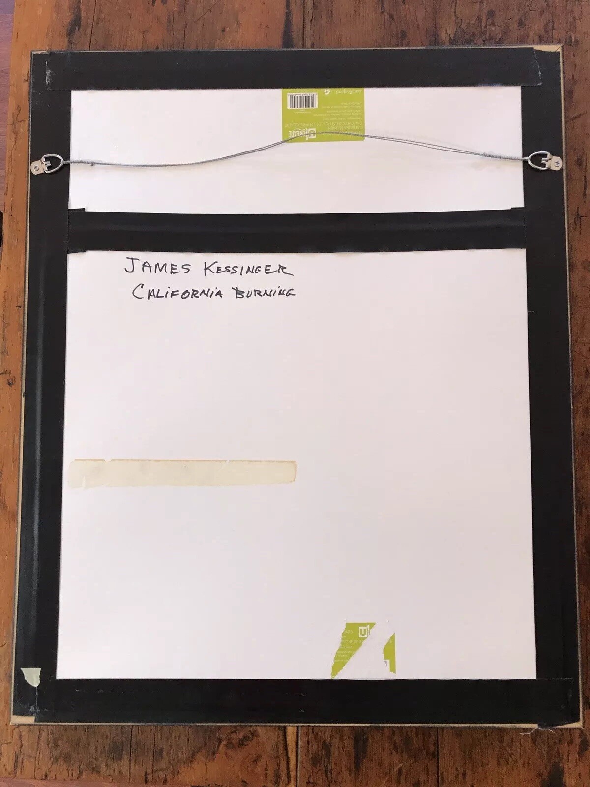 JAMES KESSINGER Blind Artist Abstract Painting "California Burning ...