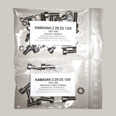 KAWASAKI KZ Z 1300 1982-1989 Kit n°1 vis BTR inox injection Z1300 | eBay