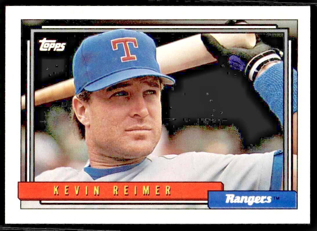 1992 Topps #737 Kevin Reimer OF & Designated Hitter Texas Rangers FREE ...