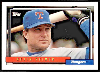 1992 Topps #737 Kevin Reimer OF & Designated Hitter Texas Rangers FREE ...