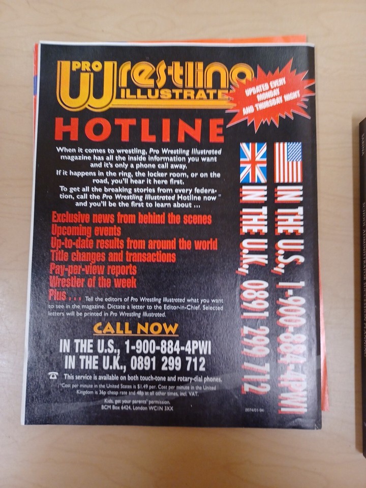 Pro Wrestling Illustrated PWI Magazine Winter 1994 Hulk Hogan See ...