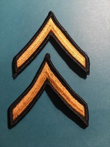 Military US Army Rank Chevron Private E2 #K49 | eBay