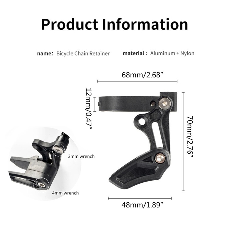 Bike Chain Guide Aluminum Alloy Bike Chain Guide Direct Mount Chainring ...