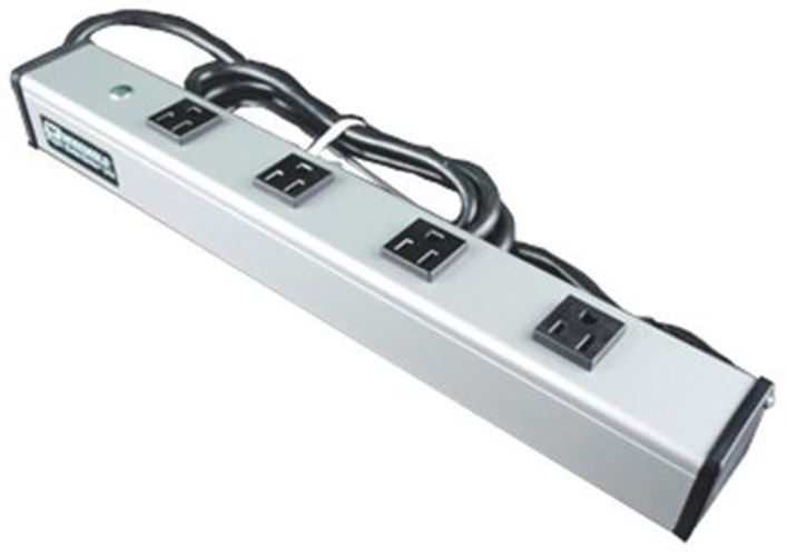 NEMA 5-15R 4 Gang Power Distribution Unit, 1.8m Cable, 15A, 120 V RCD ...