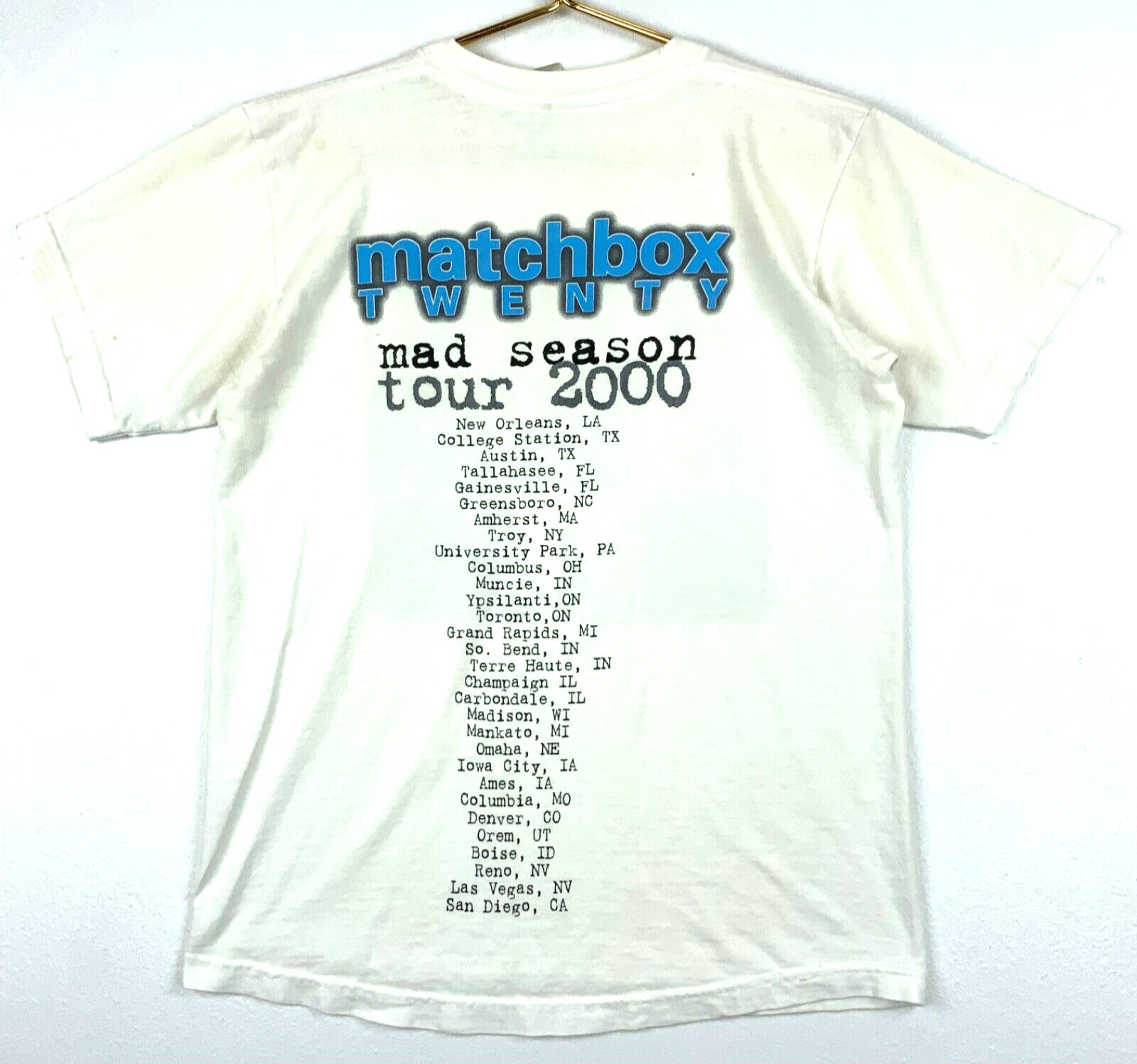Vintage Matchbox Twenty Mad Season Tour Winterland T-… - Gem