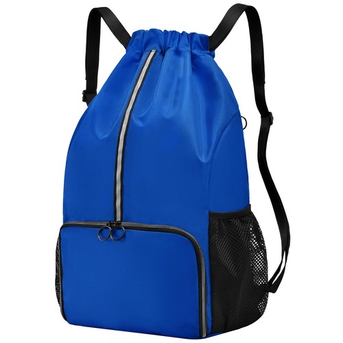 Drawstring Backpack Bag with Shoe Compartment, X-Large Gym, Beach ...