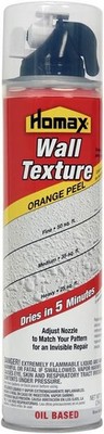 Homax Aerosol Wall Texture with Orange Peel Finish, Oil Based, 10 oz ...
