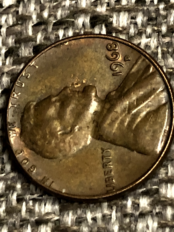 1968 D Lincoln Penny w/letters on rim (actual penny) NOT CLEANED VG | eBay