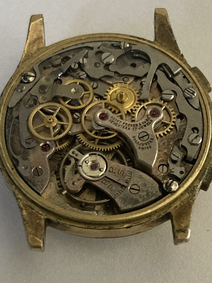 BOVET VINTAGE CHRONOGRAPH Plus Butex Chronograph Watch Not Working ...