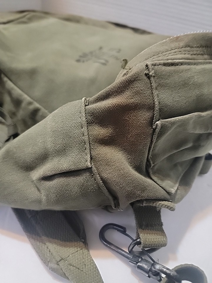 Vtg US ARMY medic M5 Backpack GI Military First Aid Kit Bag 18" x 12" x ...