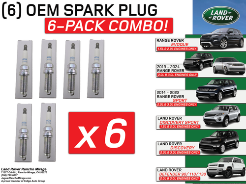 RANGE ROVER/ LAND ROVER GENUINE FACTORY OEM Spark Plugs (6-Pack Combo ...