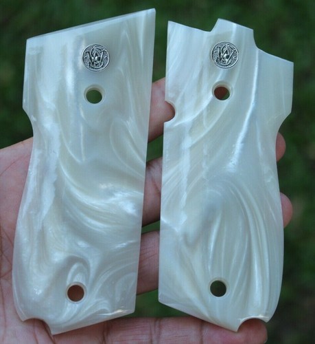 Grips for Smith & Wesson Model 39, 539, 639 Simulated Pearl # Random ...