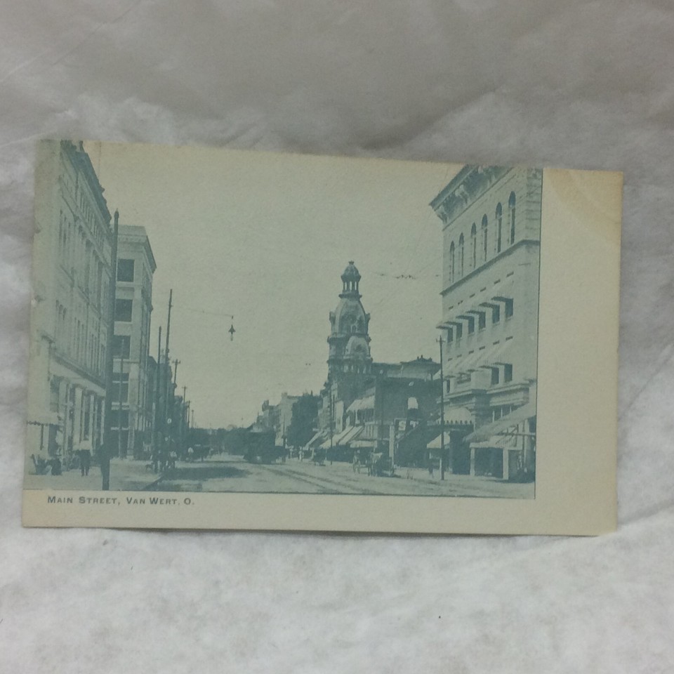Vintage Main Street Postcard Van Wert Ohio Not Used | eBay