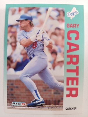 GARY CARTER LOS ANGELES DODGERS 1992 FLEER BASEBALL CARD #450 | eBay