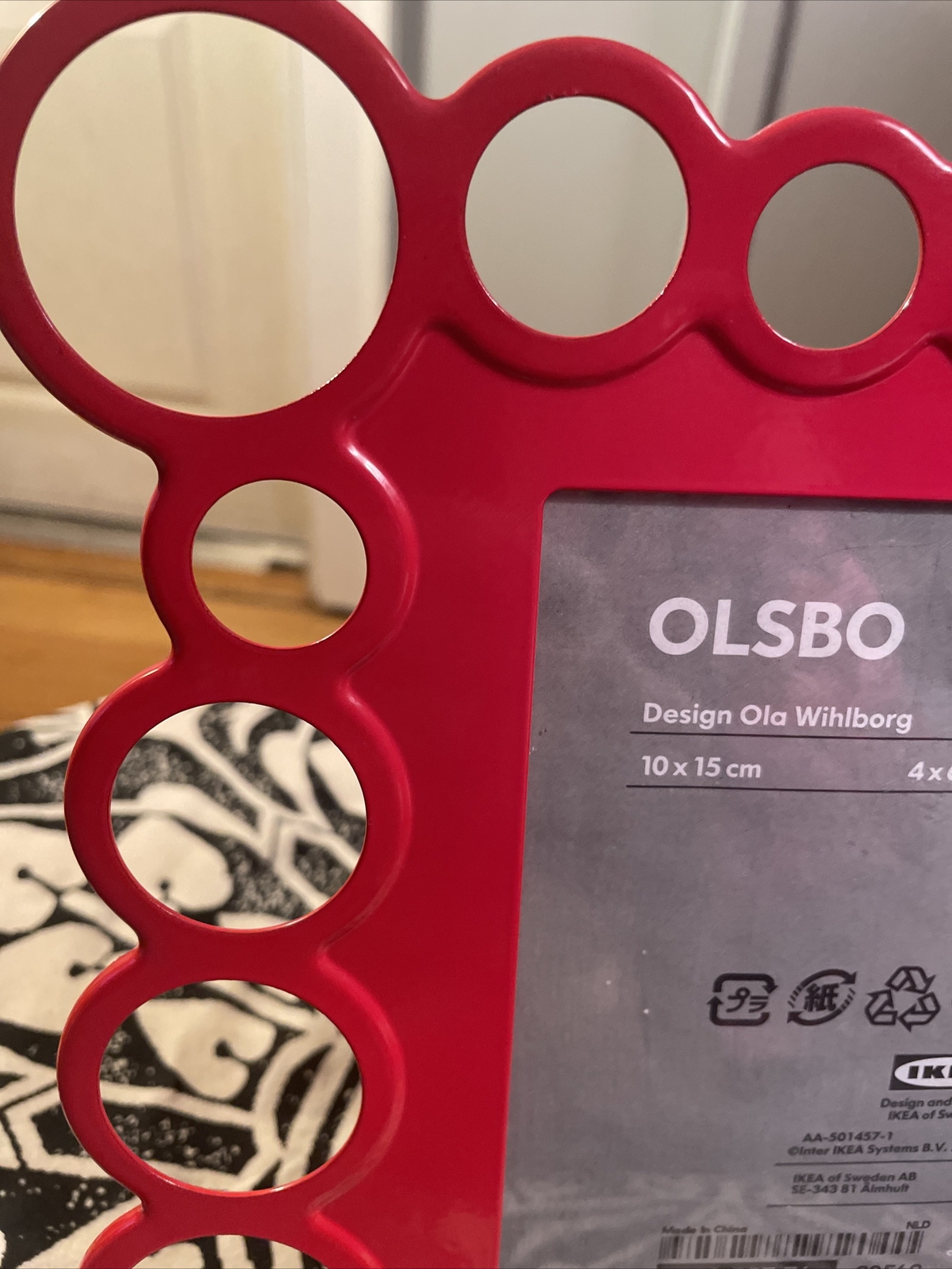 IKEA OLSBO designed by Ola Wihlborg Contemporary Red Frame 4x6 | eBay