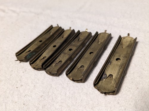 5 - US Model 1903 Springfield 30-06 Early Pre-WWI Brass Stripper Clips ...