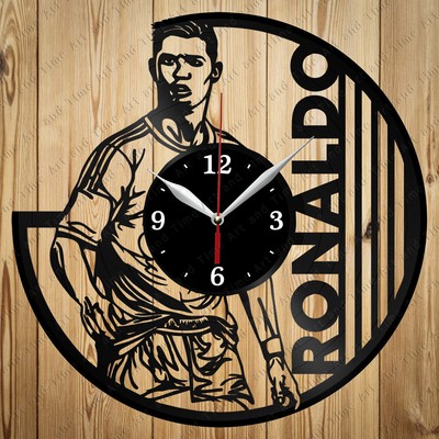 Vinyl Clock CRISTIANO RONALDO Vinyl Clock Handmade Decor Original Gift ...