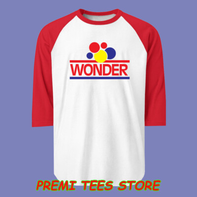 Wonder Bread Men's Raglan Red Size S to 2XL | eBay
