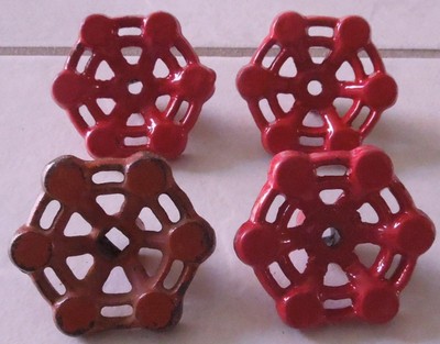 4 UNIQUE VINTAGE STEAMPUNK CAST IRON WATER VALVE HANDLES 2 1/4" INCH | eBay