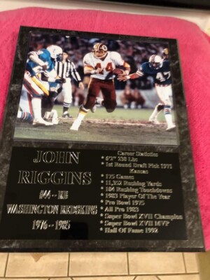 John Riggins - Washington Redskins statistics plaque - New Lower ...