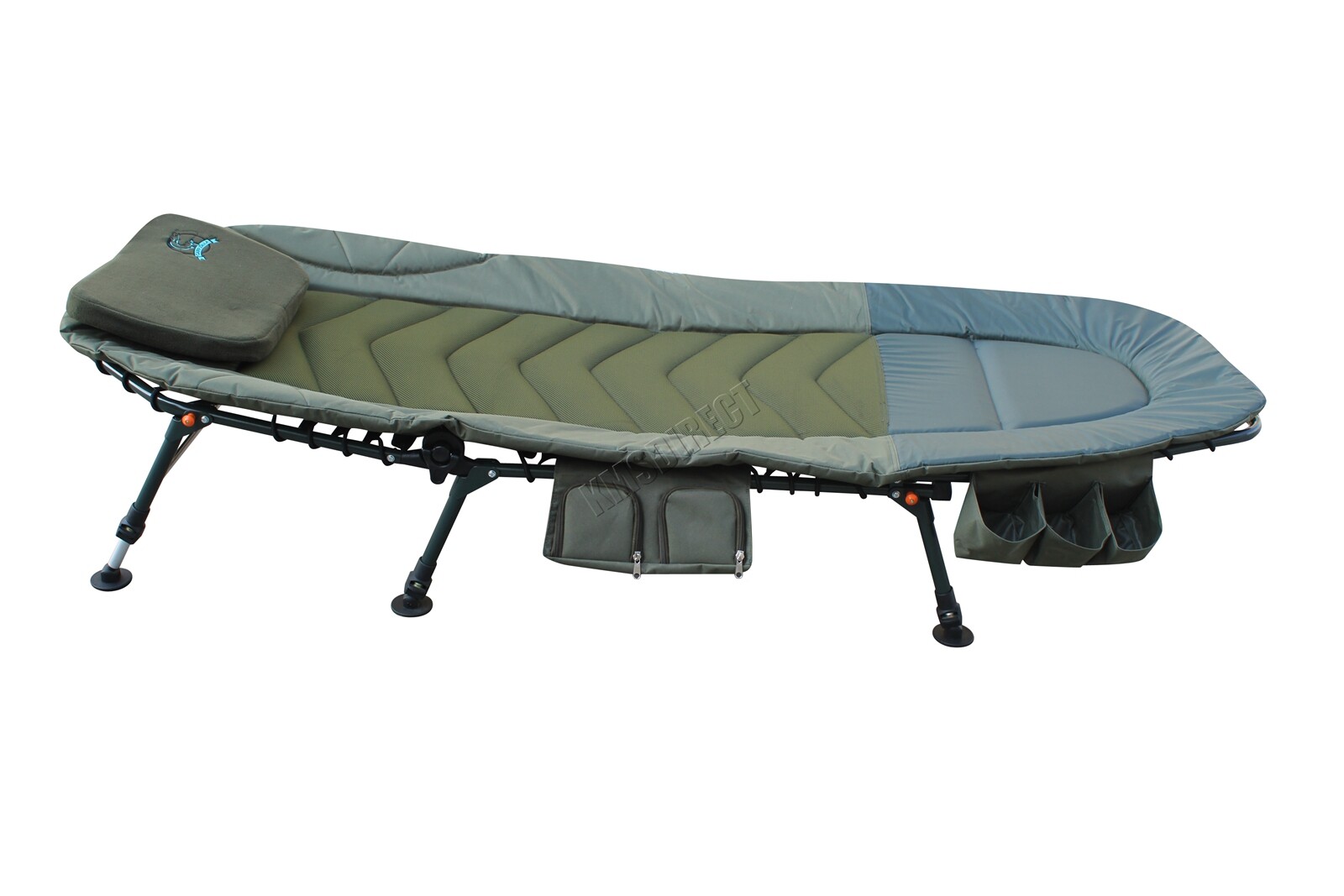 CARPZILLA Fishing Bed Chair Portable - XL Camping Bed With Tackle ...