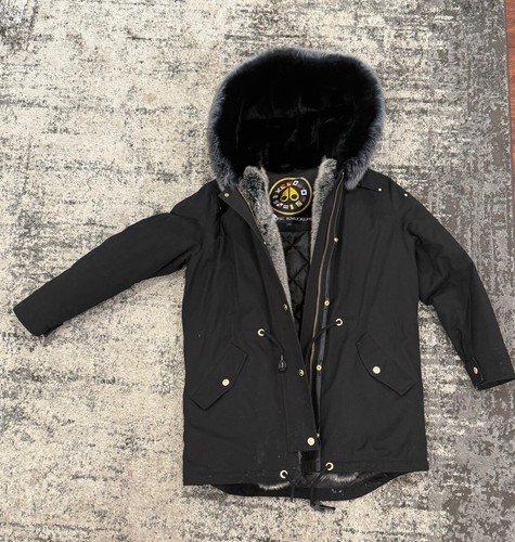 MOOSE KNUCKLES Women’s Stellar Canvas Parka Rabbit Fur Authentic | eBay